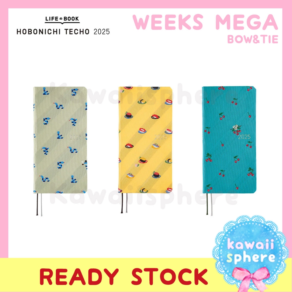 Hobonichi Techo 2025 Weeks MEGA | Bow & Tie Series | Hobonichi Weeks ...