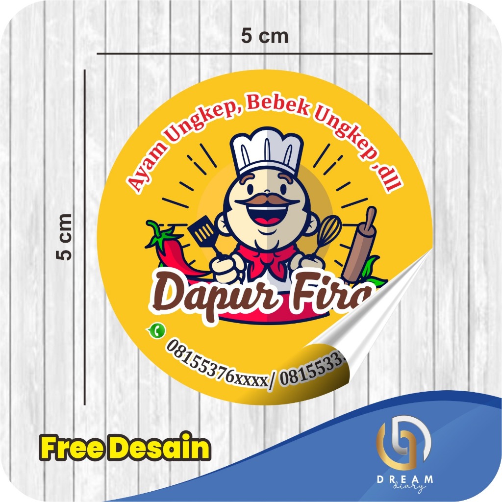 Label STICKER - ROUND LABEL STICKER PACKAGING OF FOOD AND DRINK BOTTLE ...