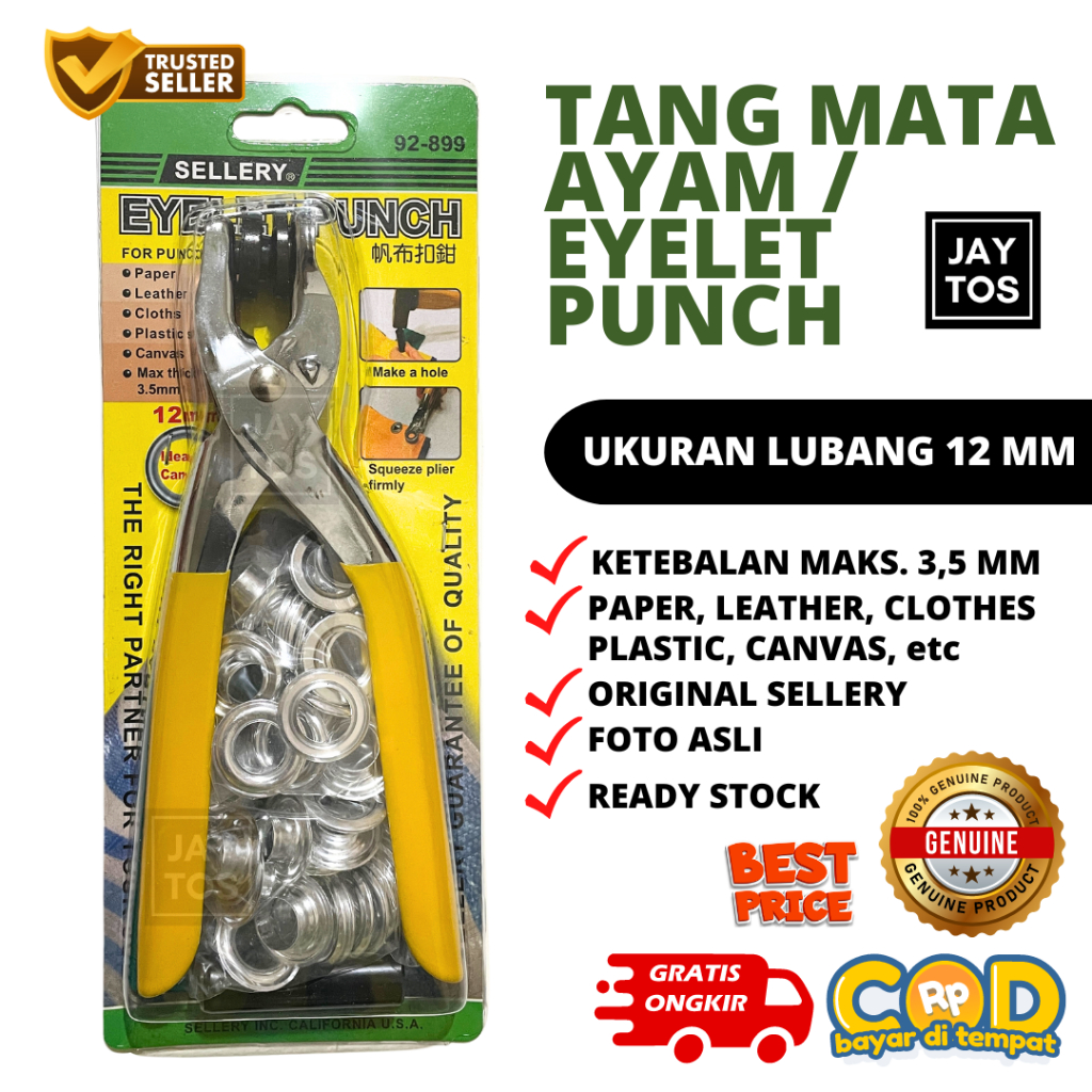 MATA Sellery 92-899 Chicken Eye Pliers 12 mm Eyelet Punch Punch ...