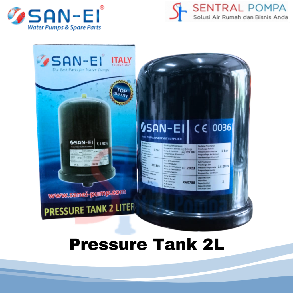 San-Ei 2 Liter Tank / Sanei Small Pressure Tank 2L Water Pump Air Tube ...