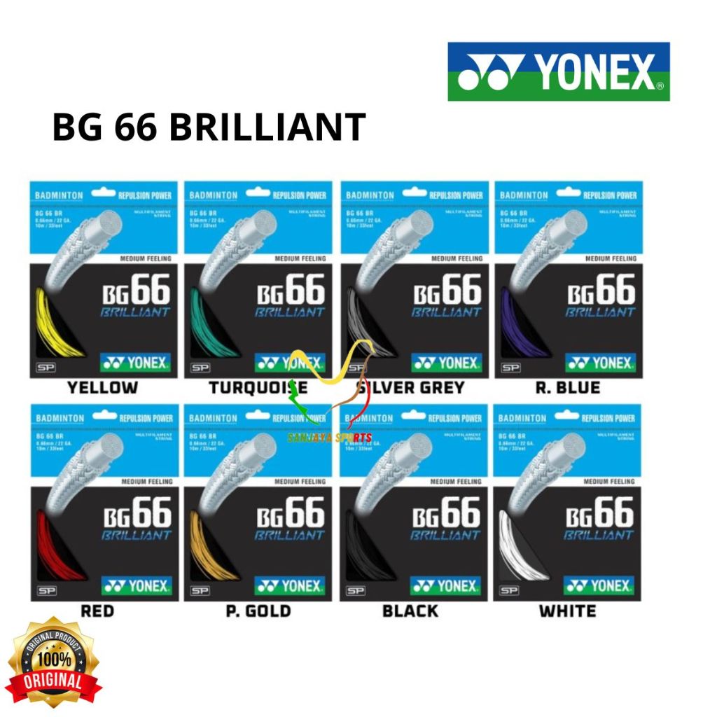 Original YONEX BG 66 BRILLIANT STRINGS | Shopee Philippines