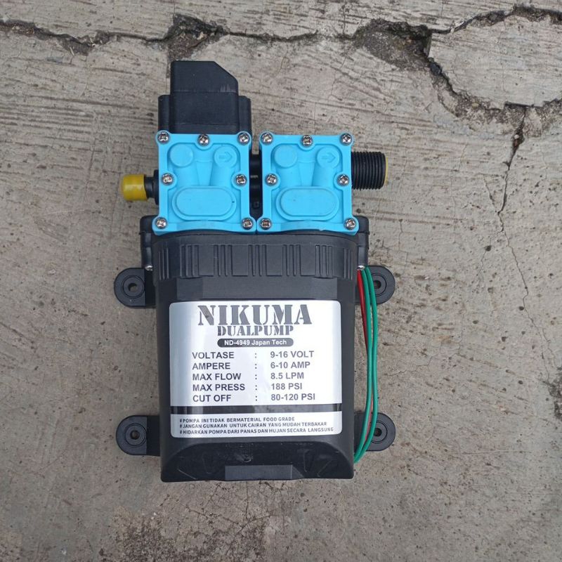 NIKUMA 180 PSI Dual Great DC Pump - DC Pump for Upgrade 160 PSI Single ...