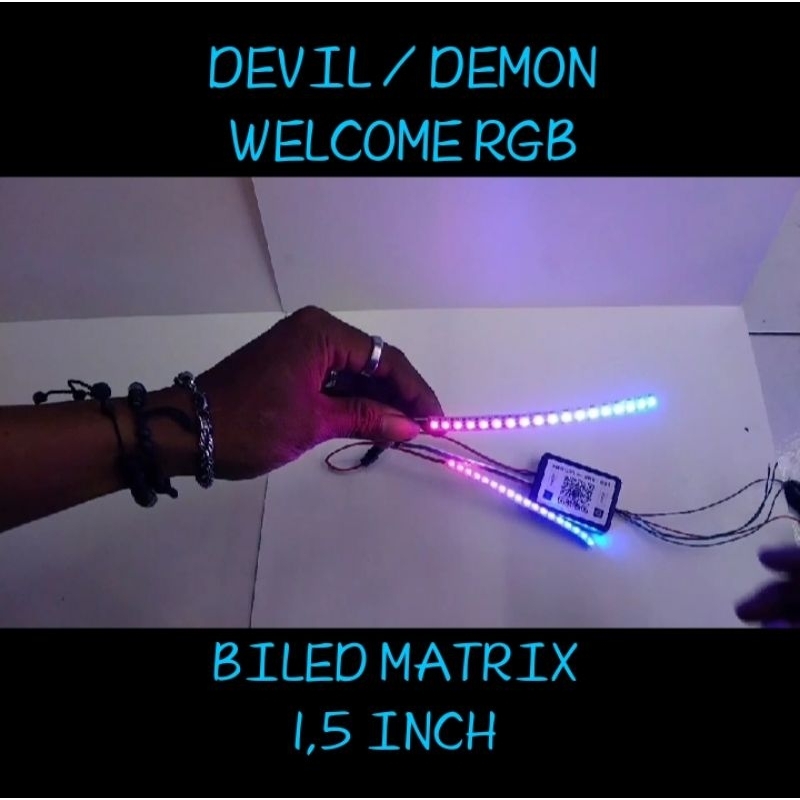 Devil Lights/DEMON WELCOME RGB BILED MATRIX 1.5 INCH A Pair | Shopee ...