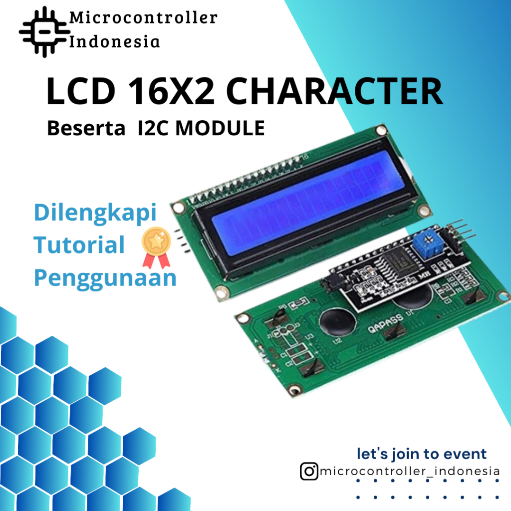 Lcd 1602 16X2 CHARACTER GREEN BACKLIGHT+ I2C SERIAL INTERFACE MODULE ...