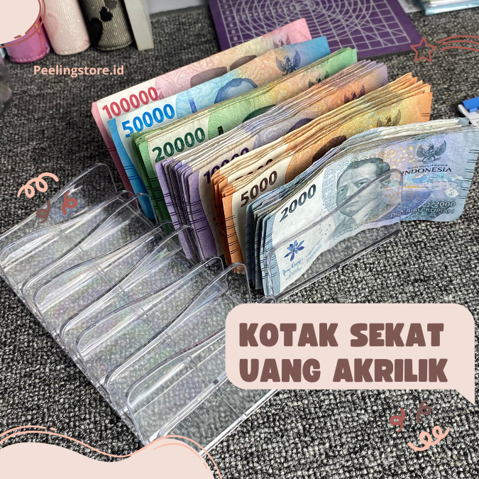 Acrylic Money Divider Box/8 Acrylic Money Dividers | Shopee Philippines