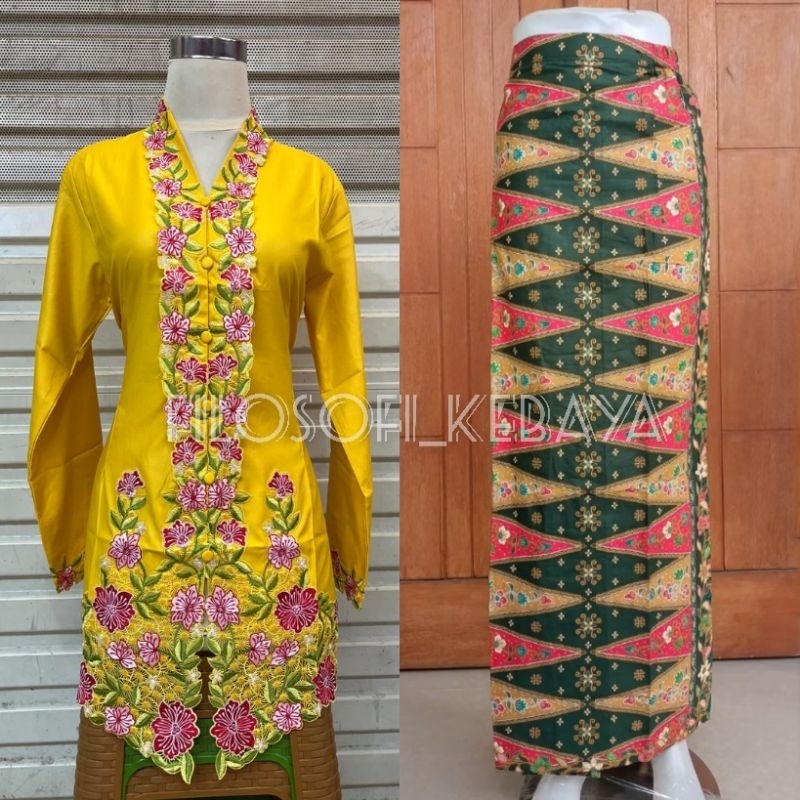 Fk-flower EMBROIDERED ENCIM KEBAYA SET // BETAWI ENCIM KEBAYA // ENCIM ...