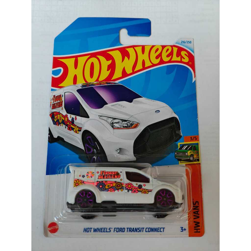 Hot Wheels - Hot Wheels Ford Transit Connect White Flower Delivery HW ...