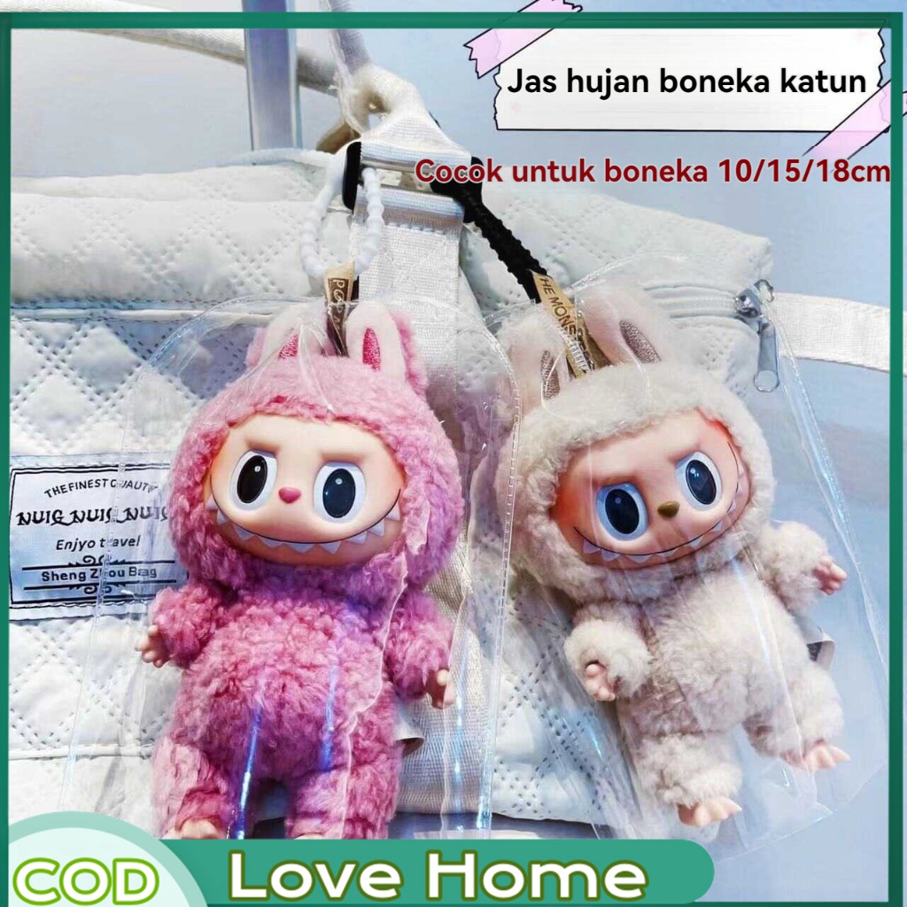 Labubu pendant labubu macaron keychain transparent protective cover ...