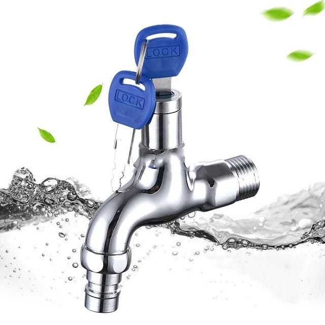 MESIN Ktk01 Garden Lock Lock Faucet - Wall water faucet with Lock that ...