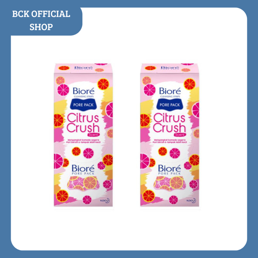 Biore Pore Pack Citrus Crush Variant contains 4 sheets | Biore ...