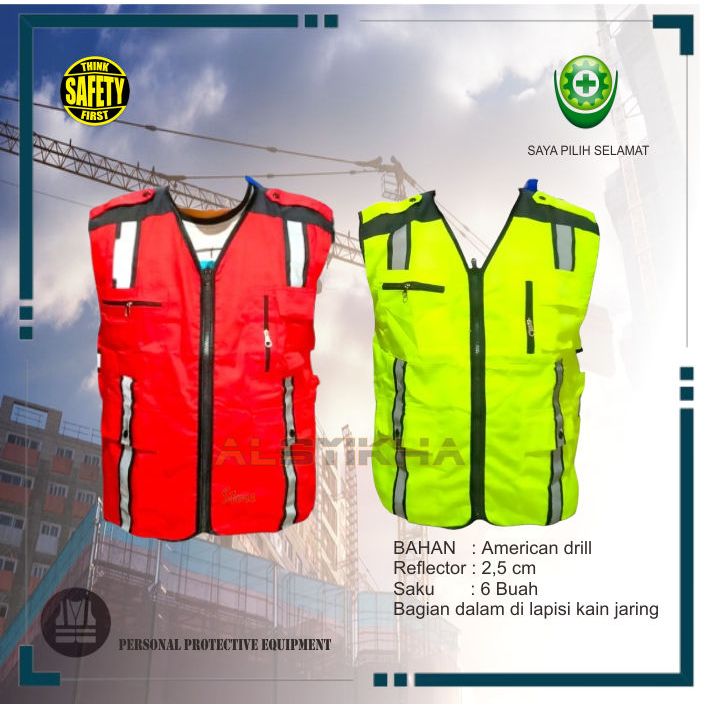 Safety Vest/Project Vest/Premium American Drill Material Vest/General ...