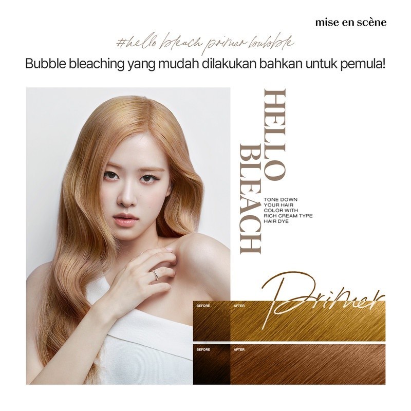 Mise En Scene Hello Bubble PRIMER Hair Color Blackpink Hair Paint ...