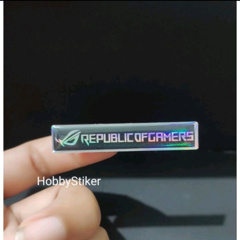 Rog republic of gamer sticker for pc laptop bezel | Shopee Philippines