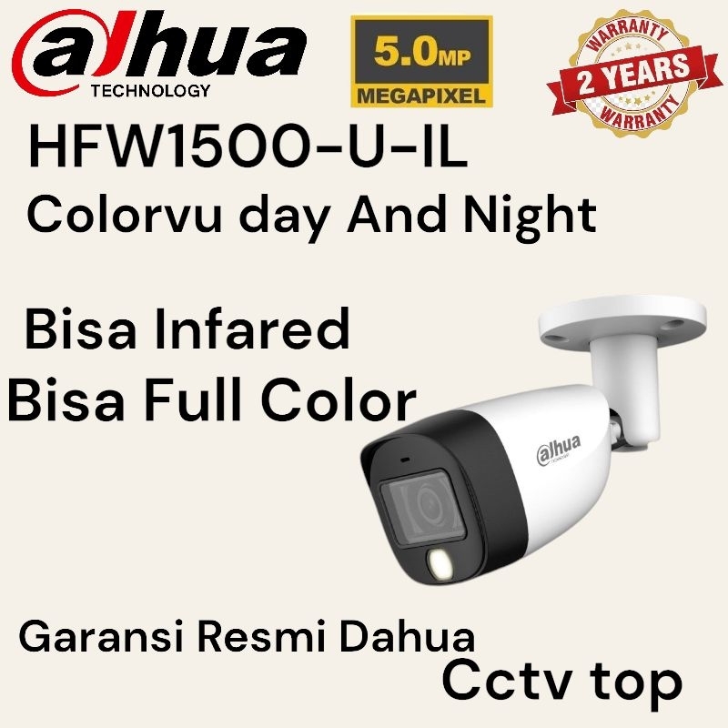 Dahua 5MP OUTDOOR CCTV CAMERA HFW1500-U-IL Colorvu Day And Night ...