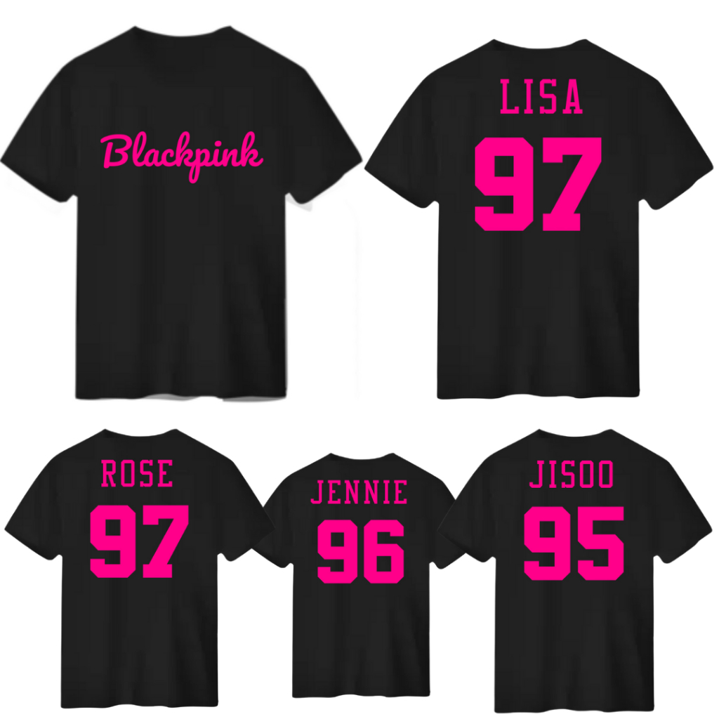 KATUN Blackpink number jisoo rose jennie lisa cotton t-shirt, oblong ...