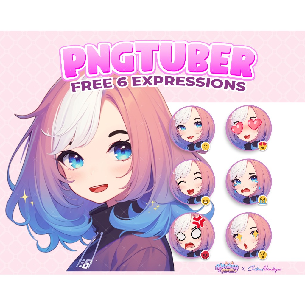 High Quality PNG Tuber Avatars for Content Creators and Streamers, PNG ...