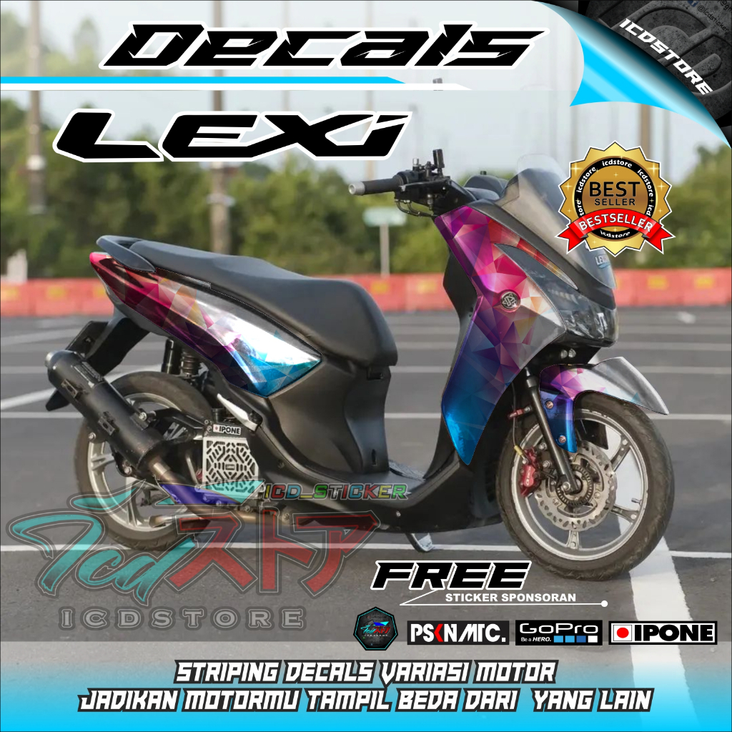 Yamaha Lexi Decal Abstract Graphics Full Body Full Resolution / CAN BE ...