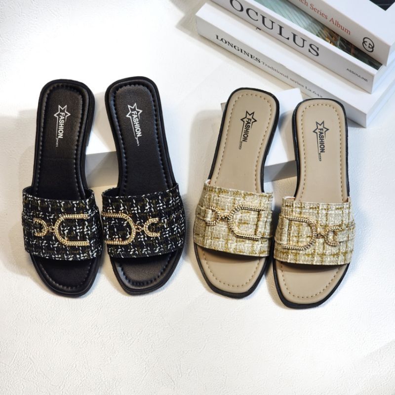 Re.shop ~ Contemporary Women's Teplek Slop Slip On Sandals Flat Buckle ...