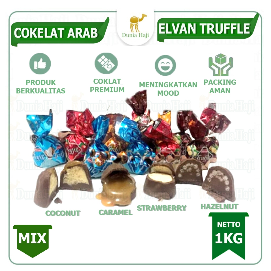 Elvan TRUFFLE Chocolate / Turkish Arabic Chocolate for Snacks / Gifts ...