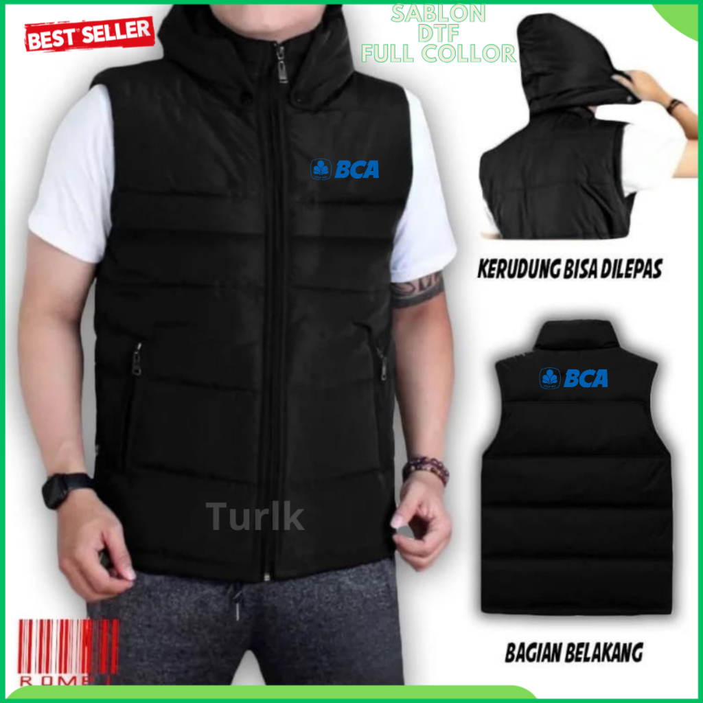 BCA Bank Vest Custom BCA Bank Vest Jacket | Shopee Philippines