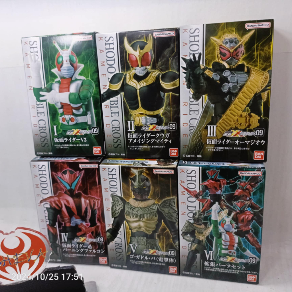 Shodo XX Kamen Rider 9 V3 oma ouma Zi-O Kuuga Amazing Jin Burning Falcon Go Gadol Ba | Shopee ...