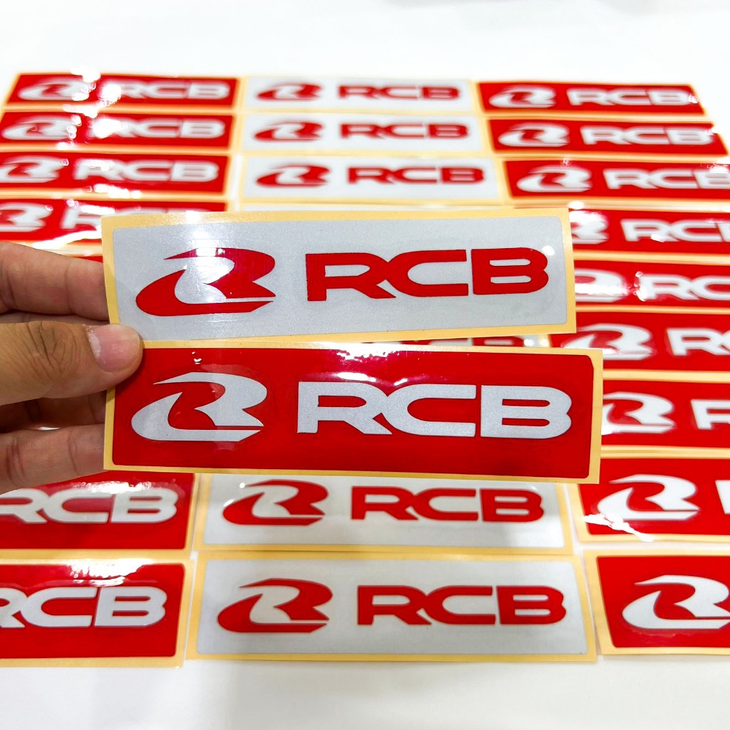 RCB PRINT RACING LOGO STICKER RCB RAISEDOriginal | Shopee Philippines