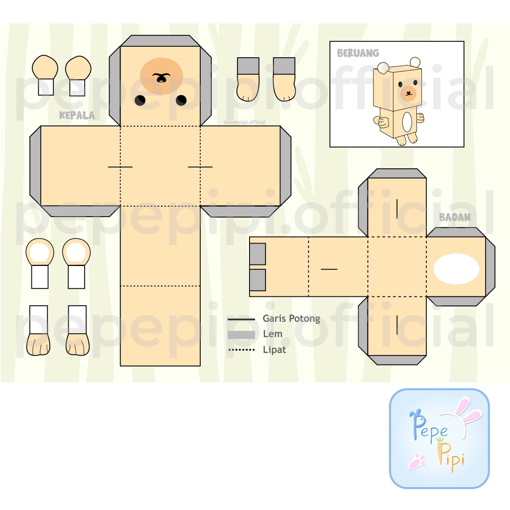 Papercraft Animal Patterns Paper Craft Paper Crafts Cut & Play ...