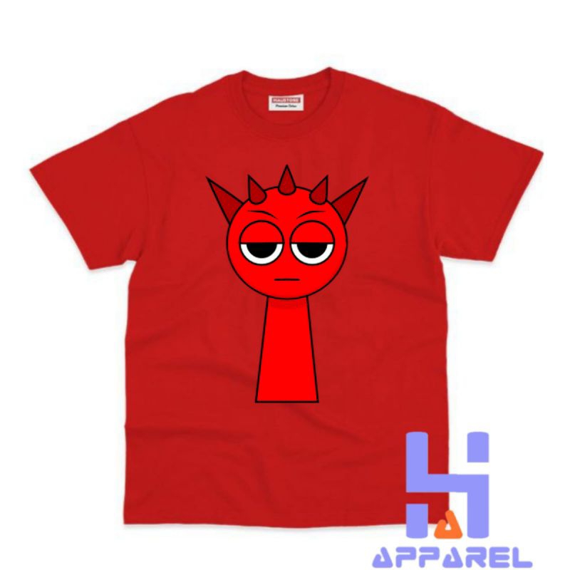 Children's CLOTHES INCREDIBOX SPRUNKI RED RADDY CHILDREN'S T-SHIRTS ...