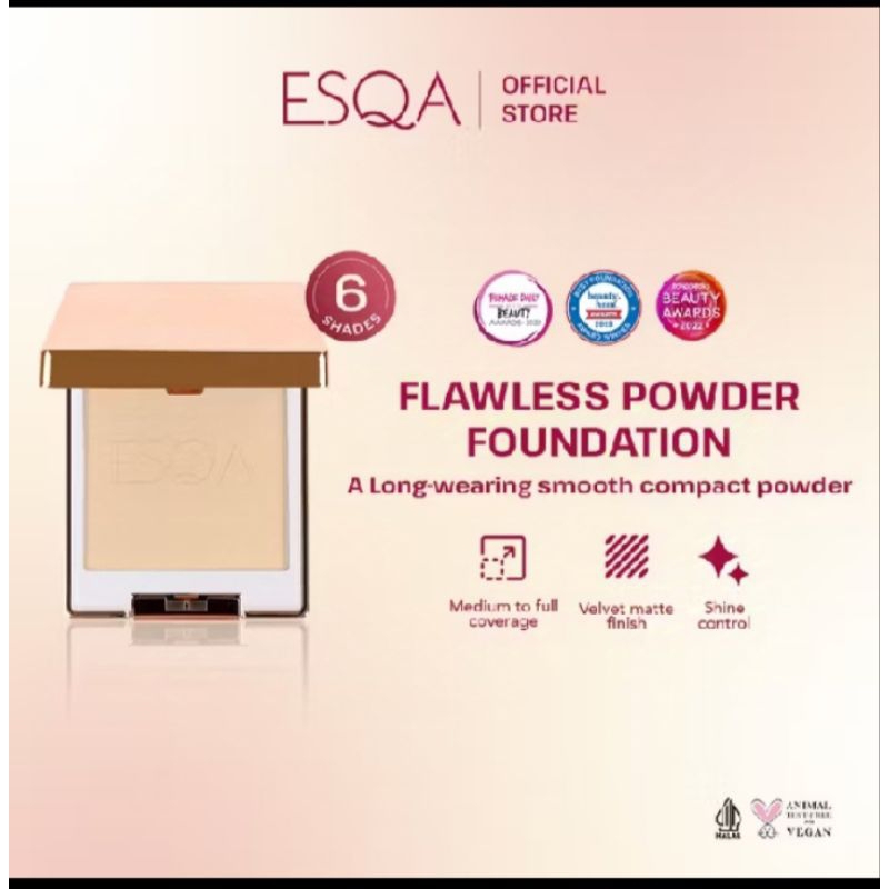 Esqa FLAWLESS POWDER FOUNDATION | Shopee Philippines