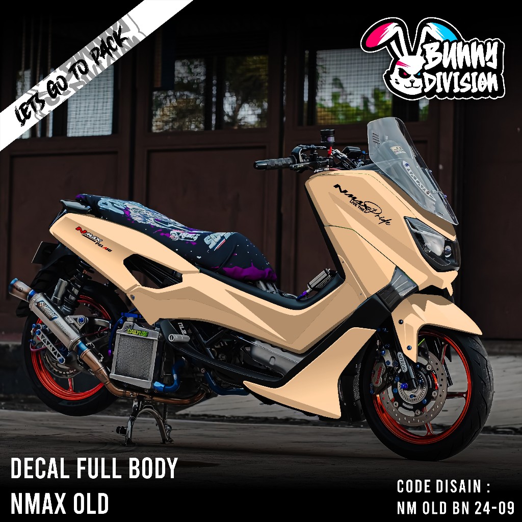 Decal Sticker Yamaha Nmax Old 2016 2017 2018 2019 Full Body Full Block ...