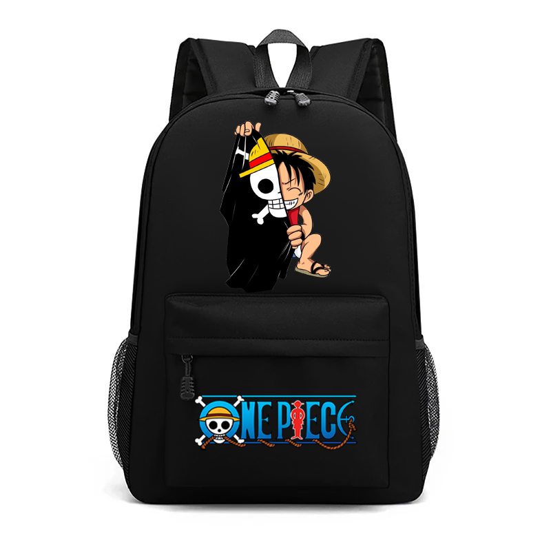 3root - Cool One Piece Anime Luffy Print School Backpack for Preschool ...