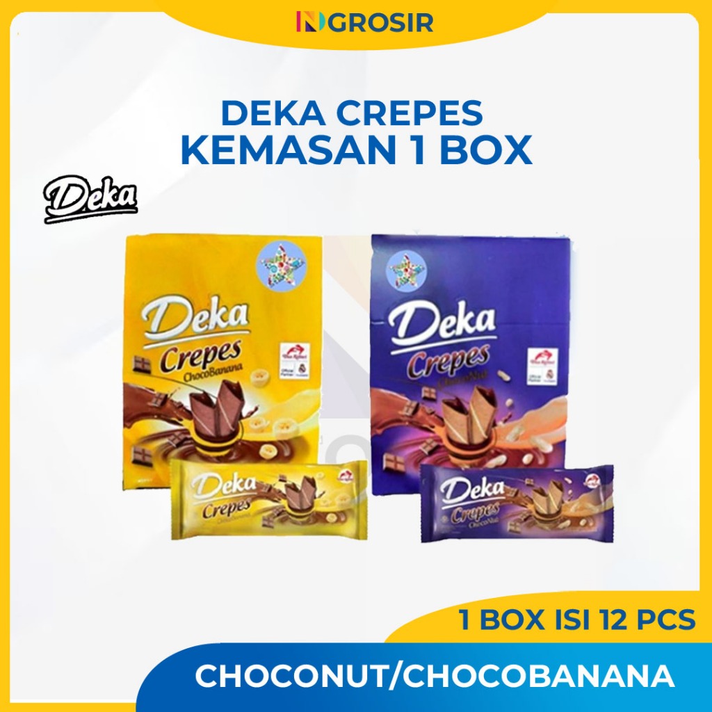 Deka Crepes Choconut/ChocoBanana Box Contains 12 Pcs | Shopee Philippines