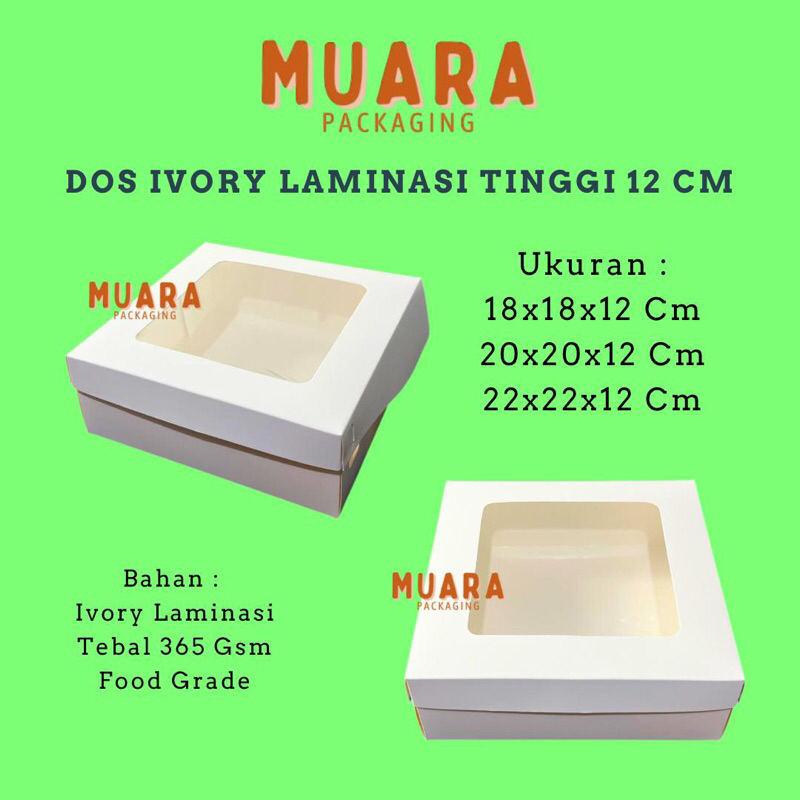 12 Cm High Laminated Ivory Dos / Cardboard Laminated Ivory Box Hampers ...