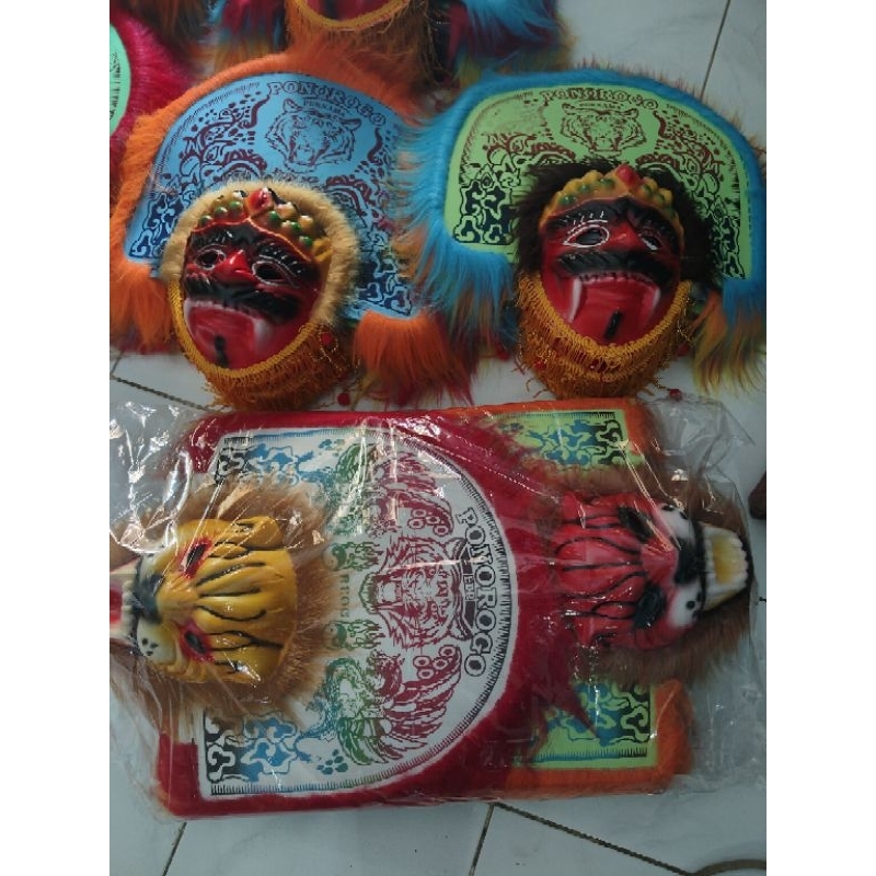 Shimba and Rahwana reog mask mix 2 characters contains 20 pcs | Shopee ...