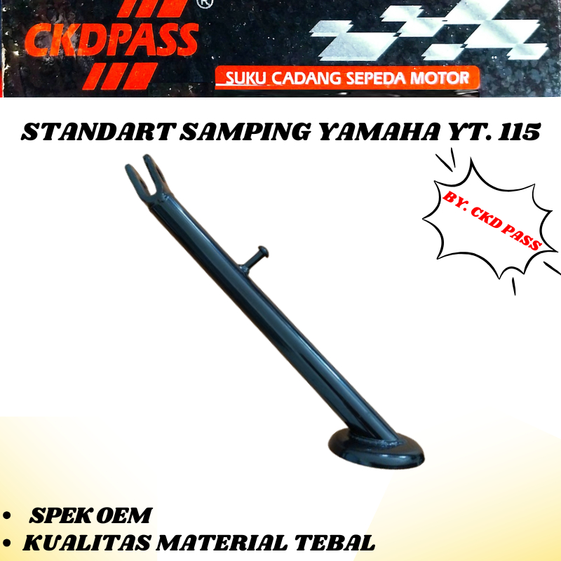 YAMAHA YT 115 MOTORCYCLE SIDE STANDARD BLACK | Shopee Philippines