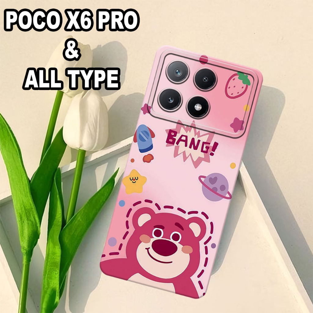HP G37 - Xiaomi POCO X6 Pro Softcase - Flexible rubber material - LOTSO HUGGIN BEAR Motif ...