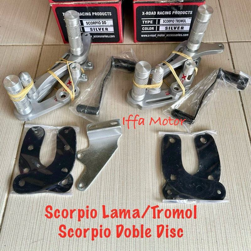 Footstep Pustep Underbone Yamaha Scorpio Old Scorpio double Disc X Road ...