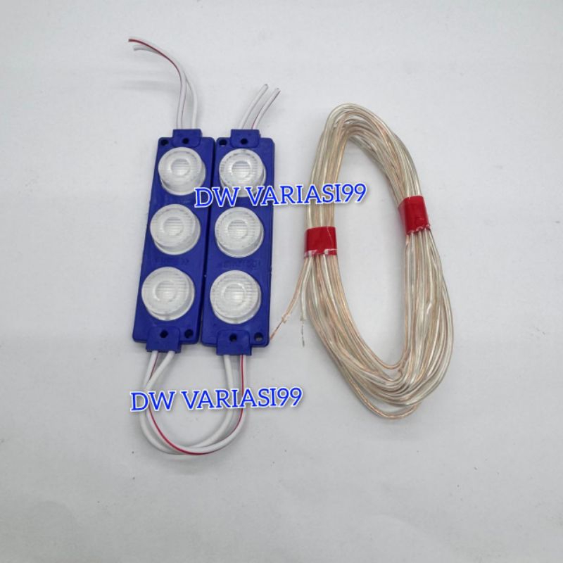 MATA 2 Pcs COB LED Lights 3 12 volt 24 volt plasma eyes and 2 meter ...