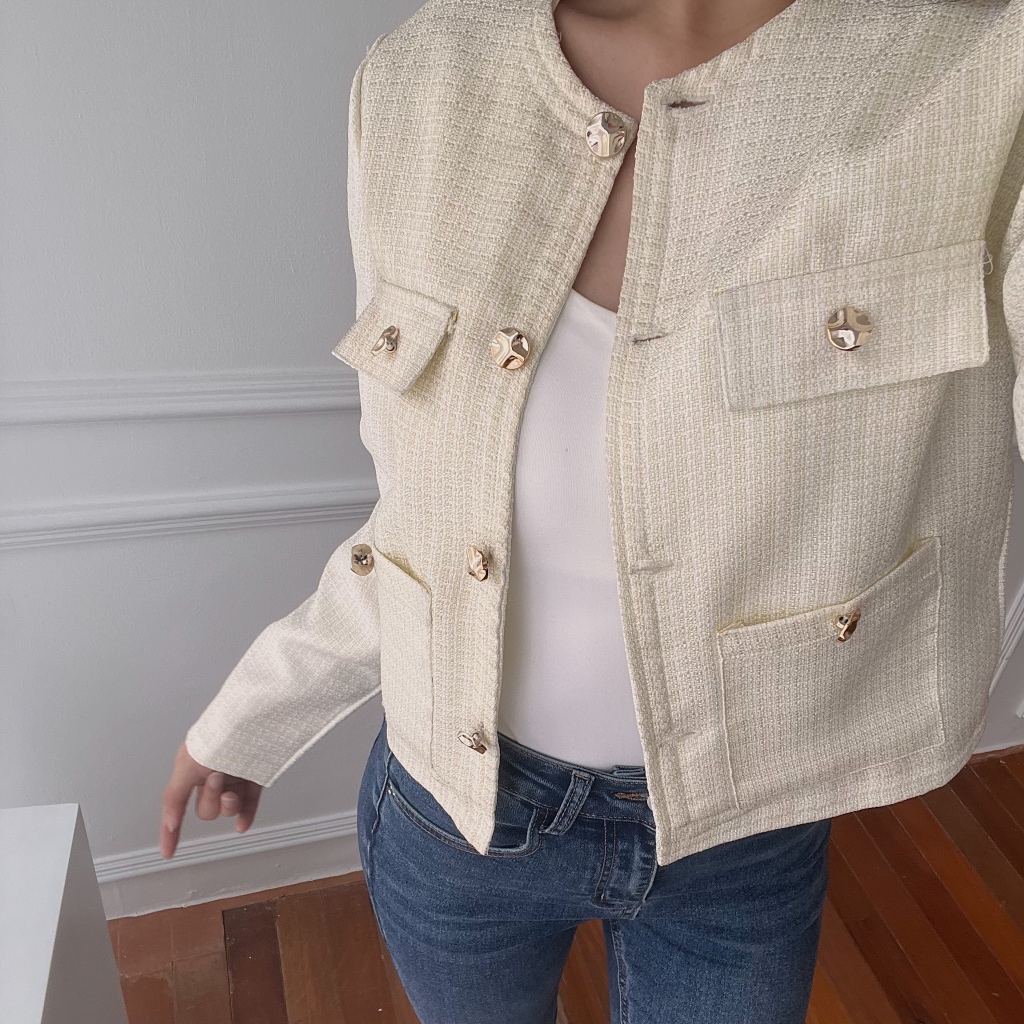 Her Official - EMMA Blazer / Tweed Blazer | Shopee Philippines