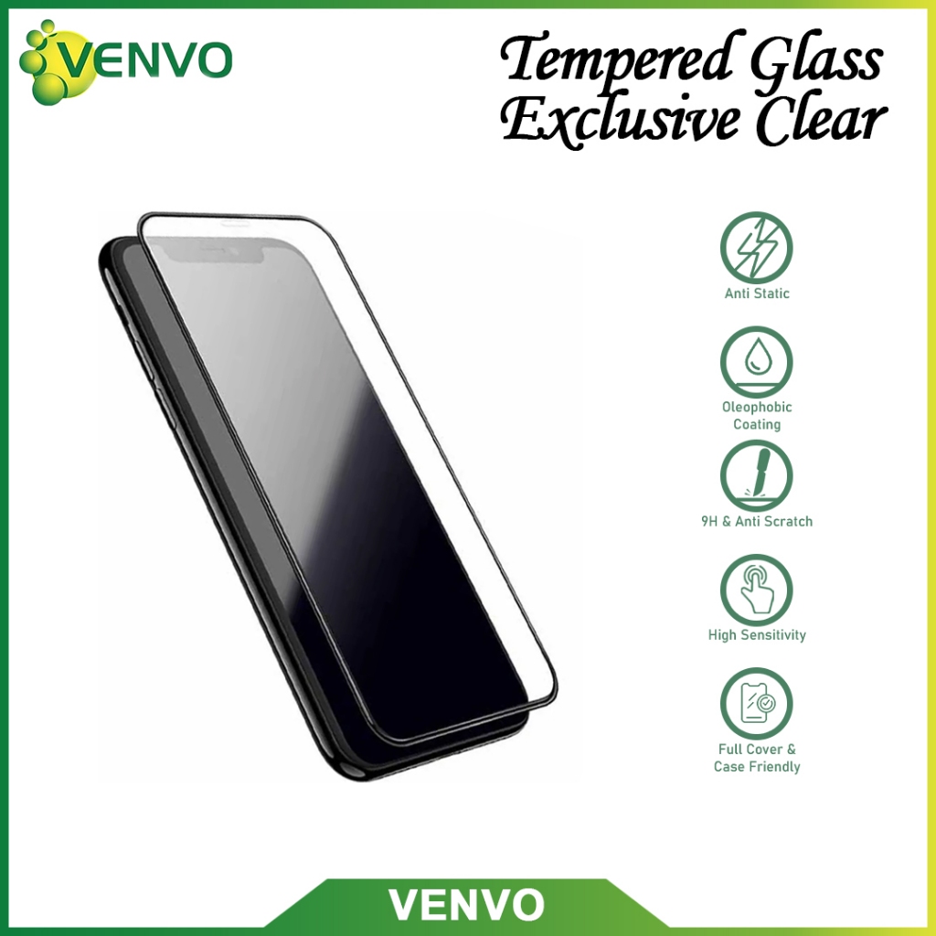 VENVO - Tempered Glass Exclusive Clear Vivo Iqoo Z9 Z9X S1 S1 Pro T1 5G T1 Pro 5G V9 V9 Pro V11 ...