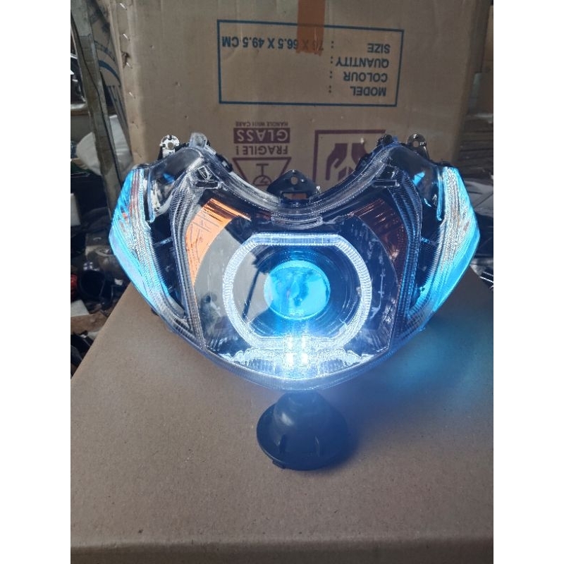 Mio m3 mio z headlight reflector project billed 4,5 inch type ice blue ...