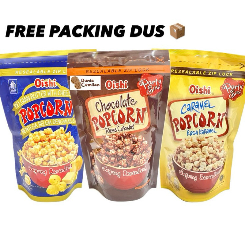 Oishi Popcorn Pouch 100gr - Delicious Crispy Popcorn Various Viral ...