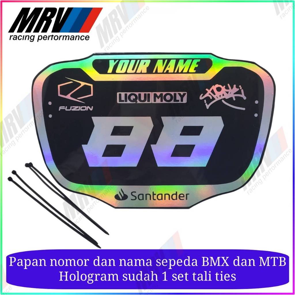 CUSTOM BMX NUMBER BOARD - BMX NUMBER PLATE - BMX NUMBER PLATE - CUSTOM ...