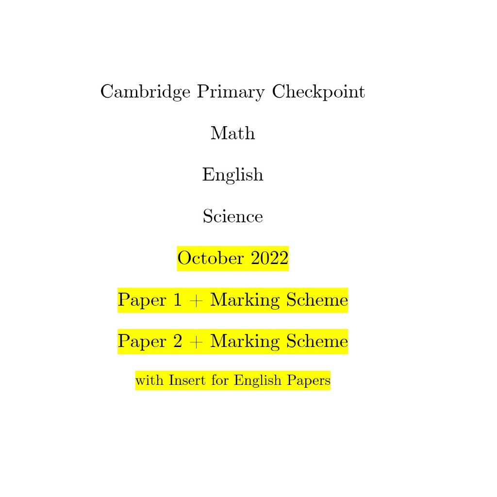 Primary Checkpoint English, Math, Science October 2022 | Shopee Philippines