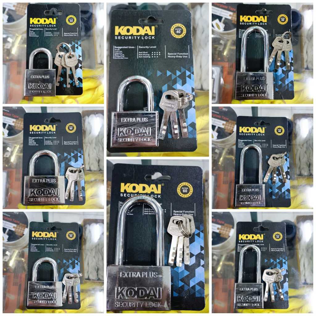 PUTIH Kodai Large Burglar Water Anti-Rust Fence Padlock Jumbo Long Neck ...