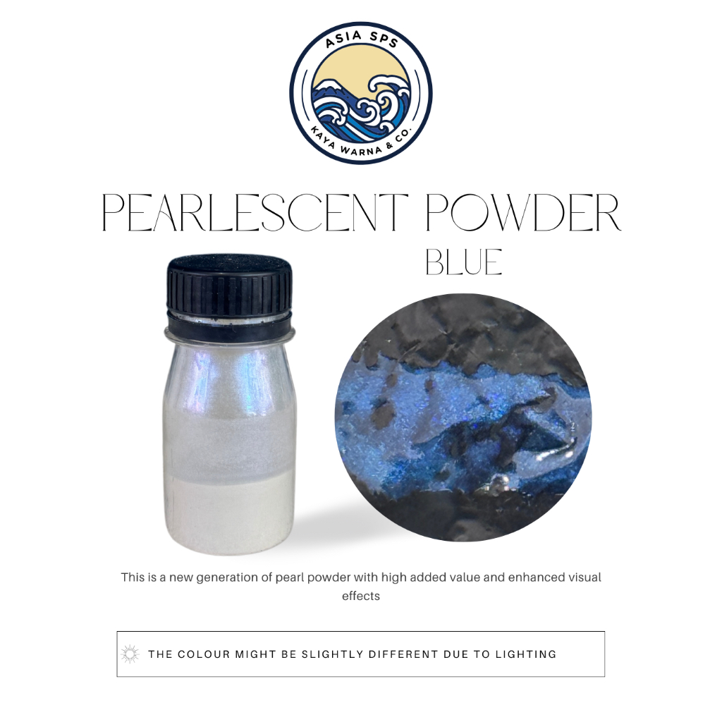 Aurora White Chameleon Pearl Powder Premium Pearlescent BLUE Resin ...