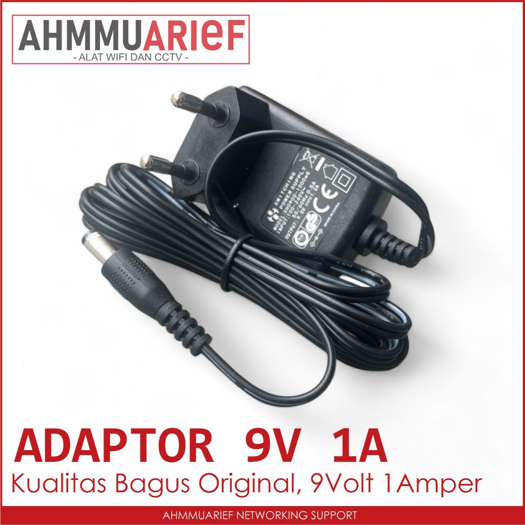 Power ADAPTER ORIGINAL ADAPTER ORI 9V 1A 9 VOLT 1 AMPER 1000MA 1000 MILI AMPER A PSU POWER ...