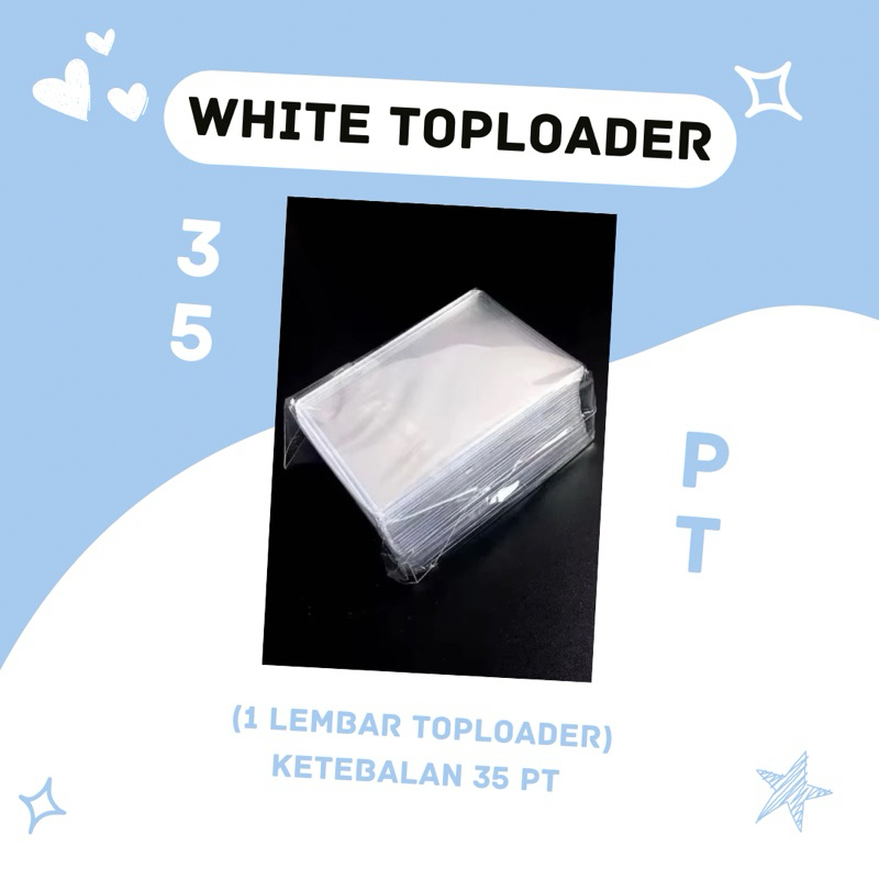 (Bonus Sleeve) Premium Clear Toploader / Card Protector Clear 35PT ...