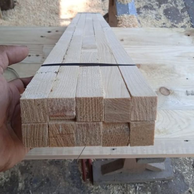 WOODEN STICK BLOCK 2X2 P 1 METER CHEAP PACKAGE CONTAINS 10 STICKS 2CM ...