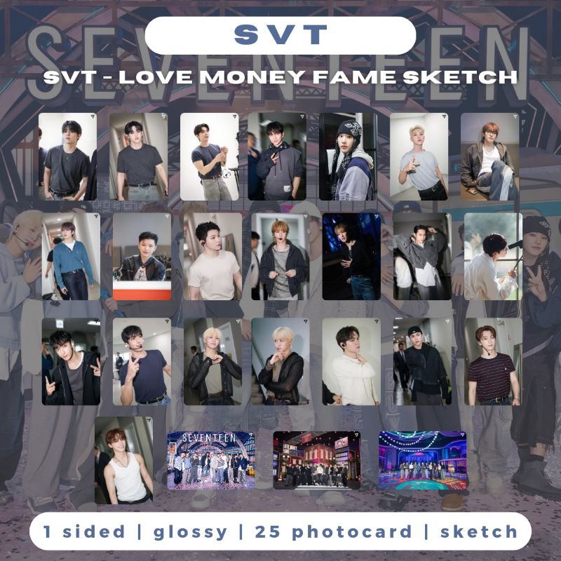 Winter scenery Photocard Seventeen SVT - Love Money Fame Photo Sketch ...